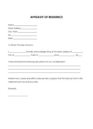 21 Free Affidavit Templates & Forms