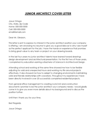 Architect Cover Letter Examples (Expert Tips)
