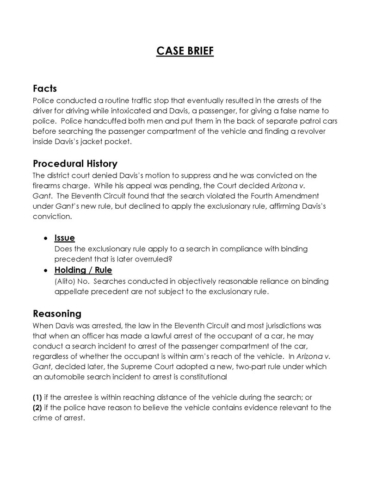 22 Case Brief Templates - Format - Examples