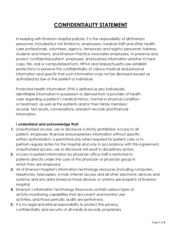 16 Basic Confidentiality Statement Examples [Free Templates]
