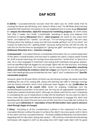 24 DAP Note Examples | What are DAP Notes?