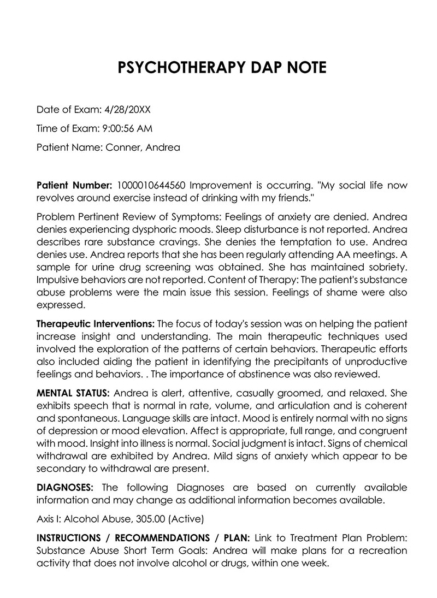 24 DAP Note Examples | What are DAP Notes?