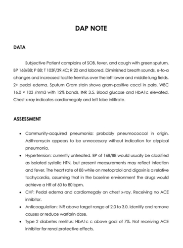 24 DAP Note Examples | What are DAP Notes?