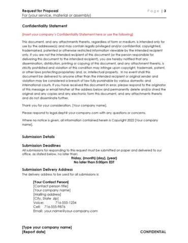 20 Simple Request for Proposal (RFP) Templates