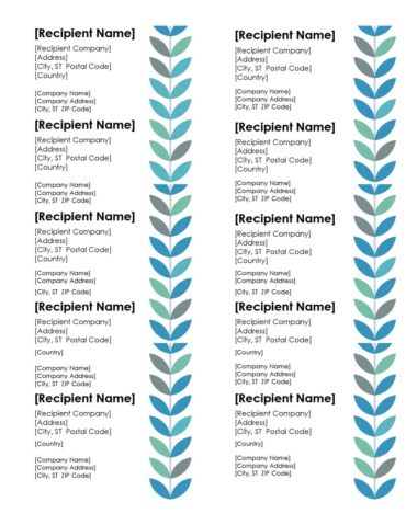 Free Editable Return Address Label Templates (Word, PDF)