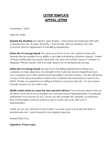 How to Write Any Appeal Letter (Format, Don'ts, Samples)