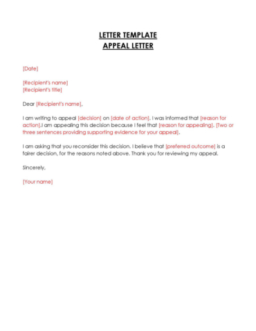 How to Write Any Appeal Letter (Format, Don'ts, Samples)