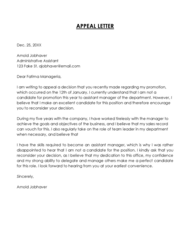 How to Write Any Appeal Letter (Format, Don'ts, Samples)