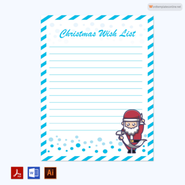 30 Free Perfect Christmas Wish List Templates (Word, PDF)