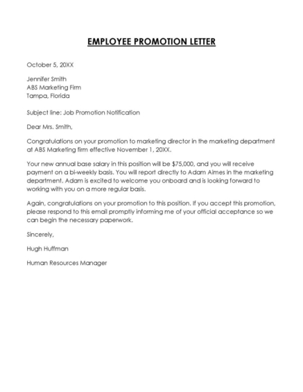 How to Write a Job Promotion Letter (Free Templates)