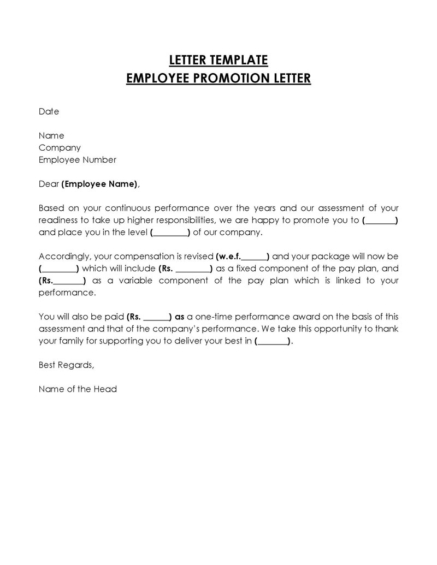 How to Write a Job Promotion Letter (Free Templates)