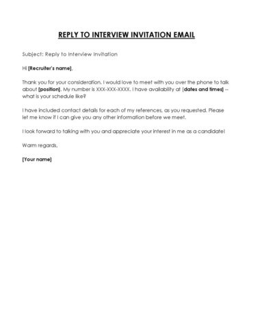 How to Reply to an Interview Invitation Email (Samples)