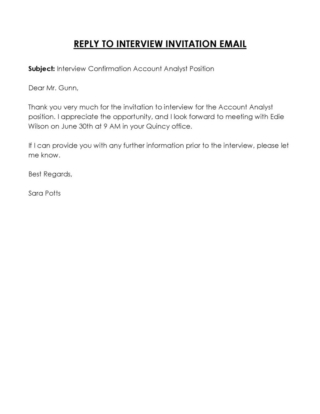 How to Reply to an Interview Invitation Email (Samples)