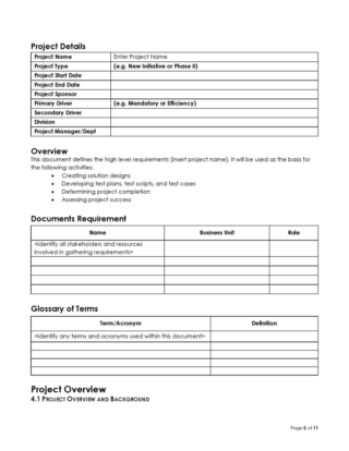22 Free Business Requirements Document Templates