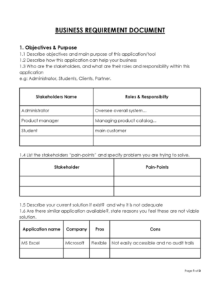22 Free Business Requirements Document Templates