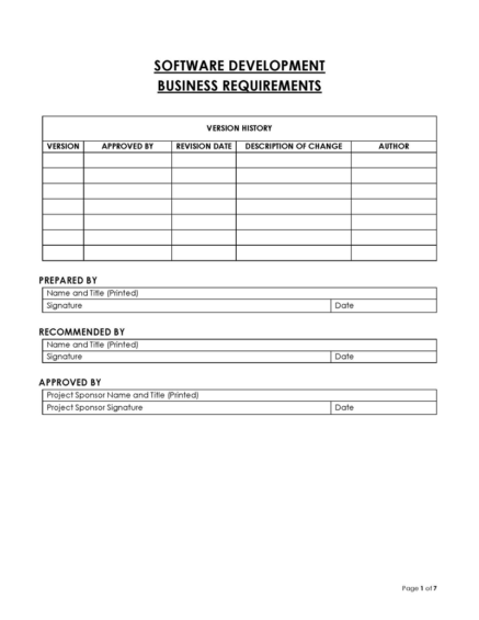 22 Free Business Requirements Document Templates