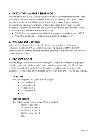 22 Free Business Requirements Document Templates