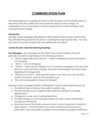 20 FREE Communication Plan Templates (Word, Excel)