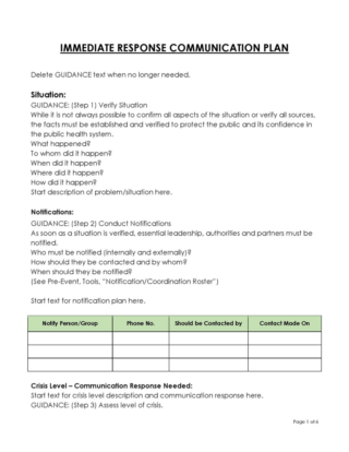 20 FREE Communication Plan Templates (Word, Excel)