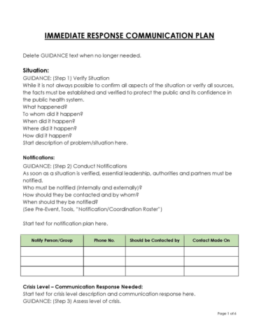 20 FREE Communication Plan Templates (Word, Excel)