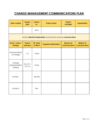 20 FREE Communication Plan Templates (Word, Excel)