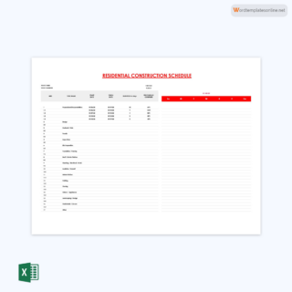 12 Free Construction Schedule Templates for Excel
