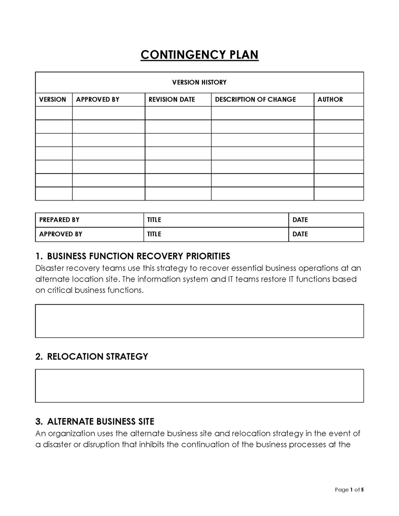 Contingency Plan: Overview, 7-Steps Guide (Free Templates) Contingency Plan: Overview, 7-Steps Guide (Free Templates)