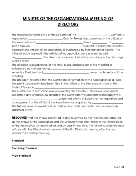 26 Free Corporate Meeting Minutes Templates