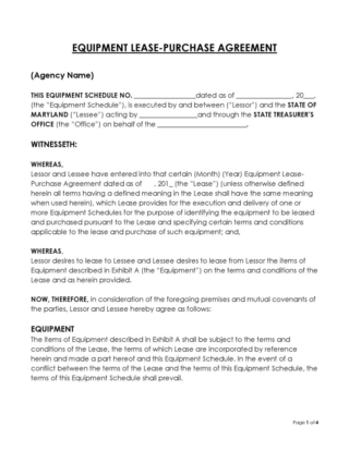 24 Free Equipment Rental Agreement Forms (Templates)