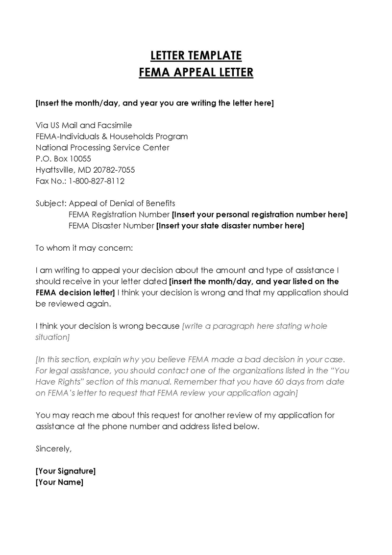 Writing FEMA Appeal Letter (Guide + Free Template) Writing FEMA Appeal Letter (Guide + Free Template)