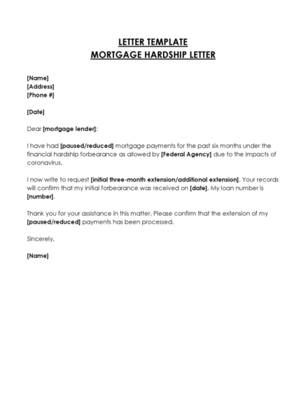30 Sample Hardship Letters (Financial, Mortgage, Loan)