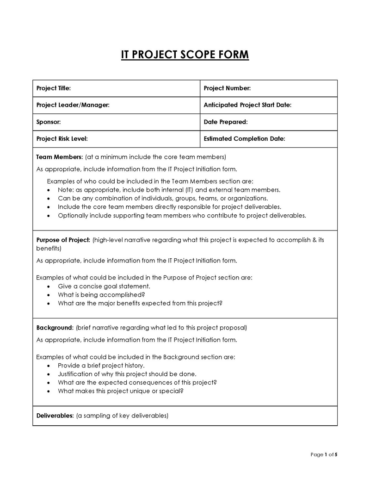 26 Project Scope Statement Templates (Free Downloads)