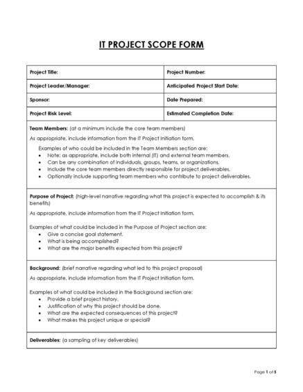 26 Project Scope Statement Templates (Free Downloads)