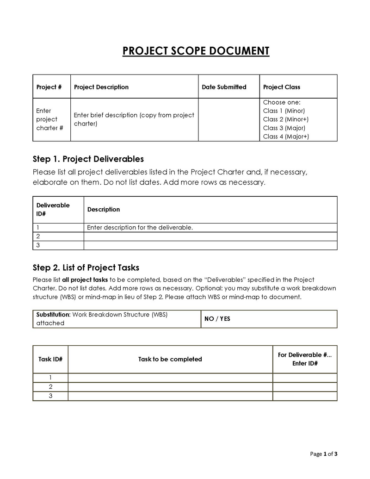 26 Project Scope Statement Templates (Free Downloads)