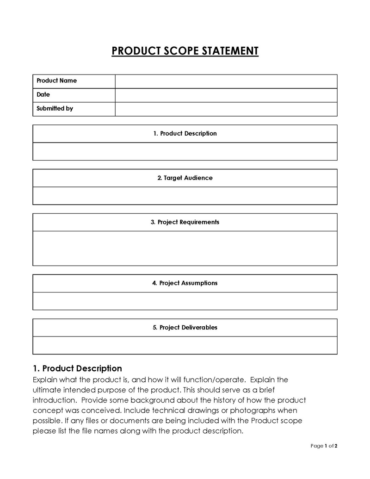 26 Project Scope Statement Templates (Free Downloads)