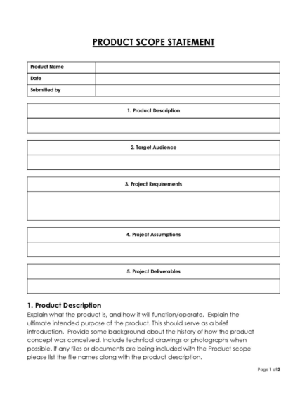 26 Project Scope Statement Templates (Free Downloads)