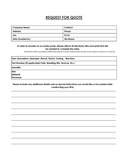 How to Write a Request For Quote (RFQ) - Free Templates