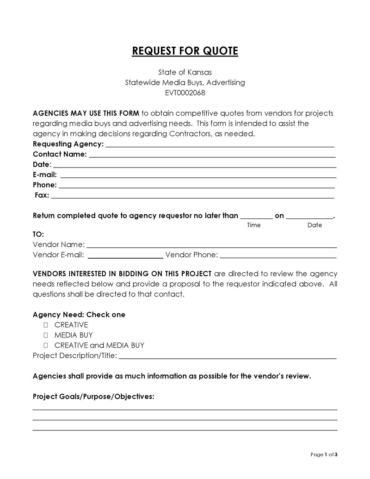 How to Write a Request For Quote (RFQ) - Free Templates