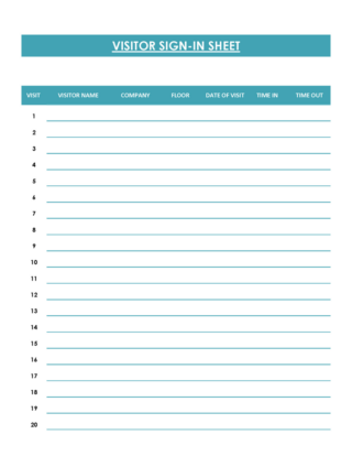 Sign-In Sheet: How to Make in Word (Free Templates)