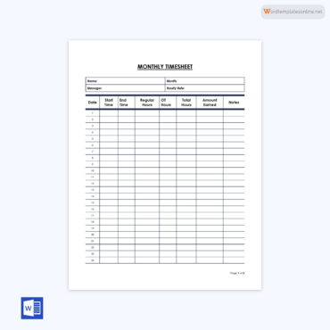 40 Free Time Log Templates (Hourly, Daily) - Word, Excel