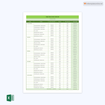 12 Free Time Tracking Spreadsheets for Excel