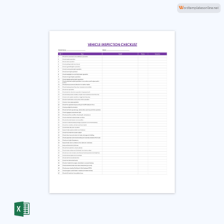 14 Free Vehicle Inspection Forms (Editable) - Word, Excel