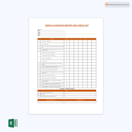 14 Free Vehicle Inspection Forms (Editable) - Word, Excel