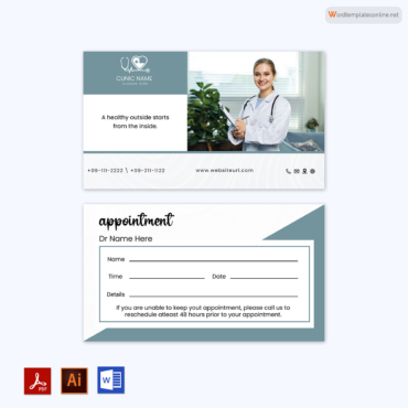 Free Appointment Card Templates (Word | PSD | AI)