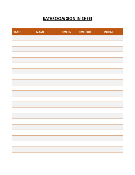 Sign-In Sheet: How to Make in Word (Free Templates)