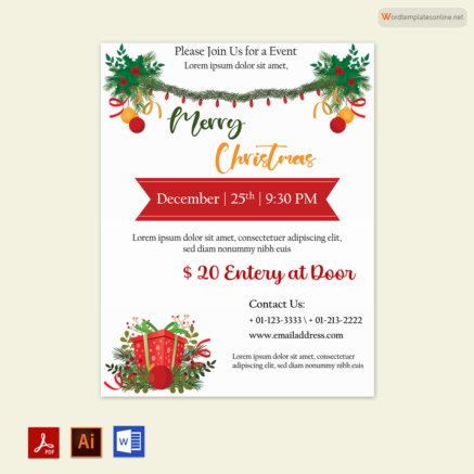 16 Amazing Christmas Flyer Templates (Free)