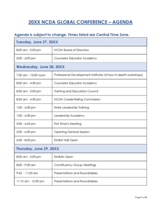How to Plan a Conference Agenda (Free Templates for Word)