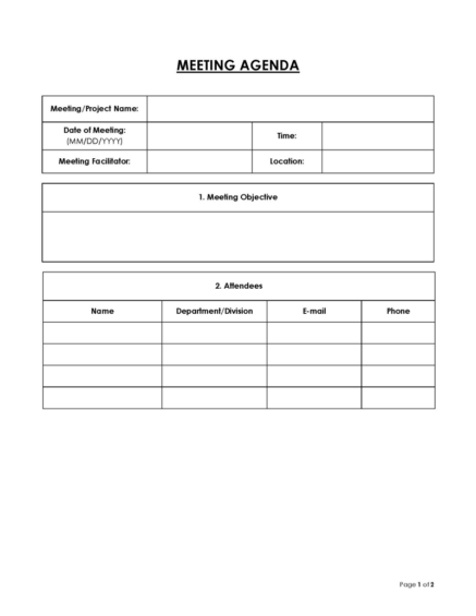 26 Free Corporate Meeting Minutes Templates