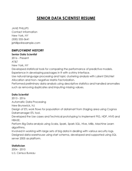 20 Best Data Scientist Resume Examples (Formatting Guide)
