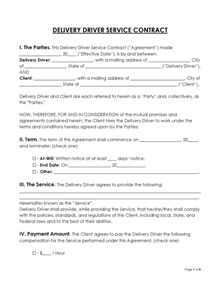 16 General Service Contract Templates (Free Downloads)